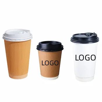 Eco Friendly Customize Disposable Milk Tea Paper Cup Commercial Coffee ...