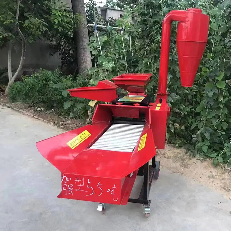 Silage Shredder Forage Crushing Kneading Straw Animal Feed Chaff Cutter ...
