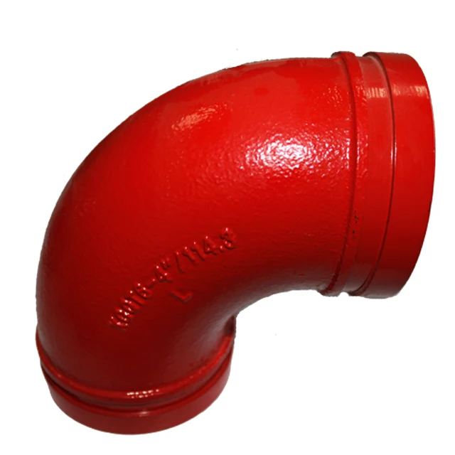Ductile iron Pipe Fittings Fire fighting system grooved 90 45 11.25 ...
