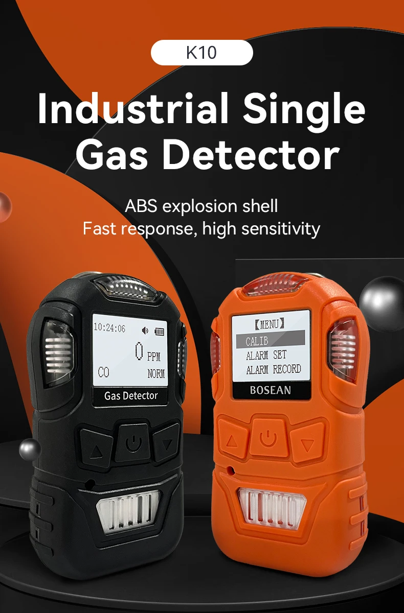 Bosean ATEX Ammonia NH3 Oxygen Gas Detector - 4 Gas Monitoring