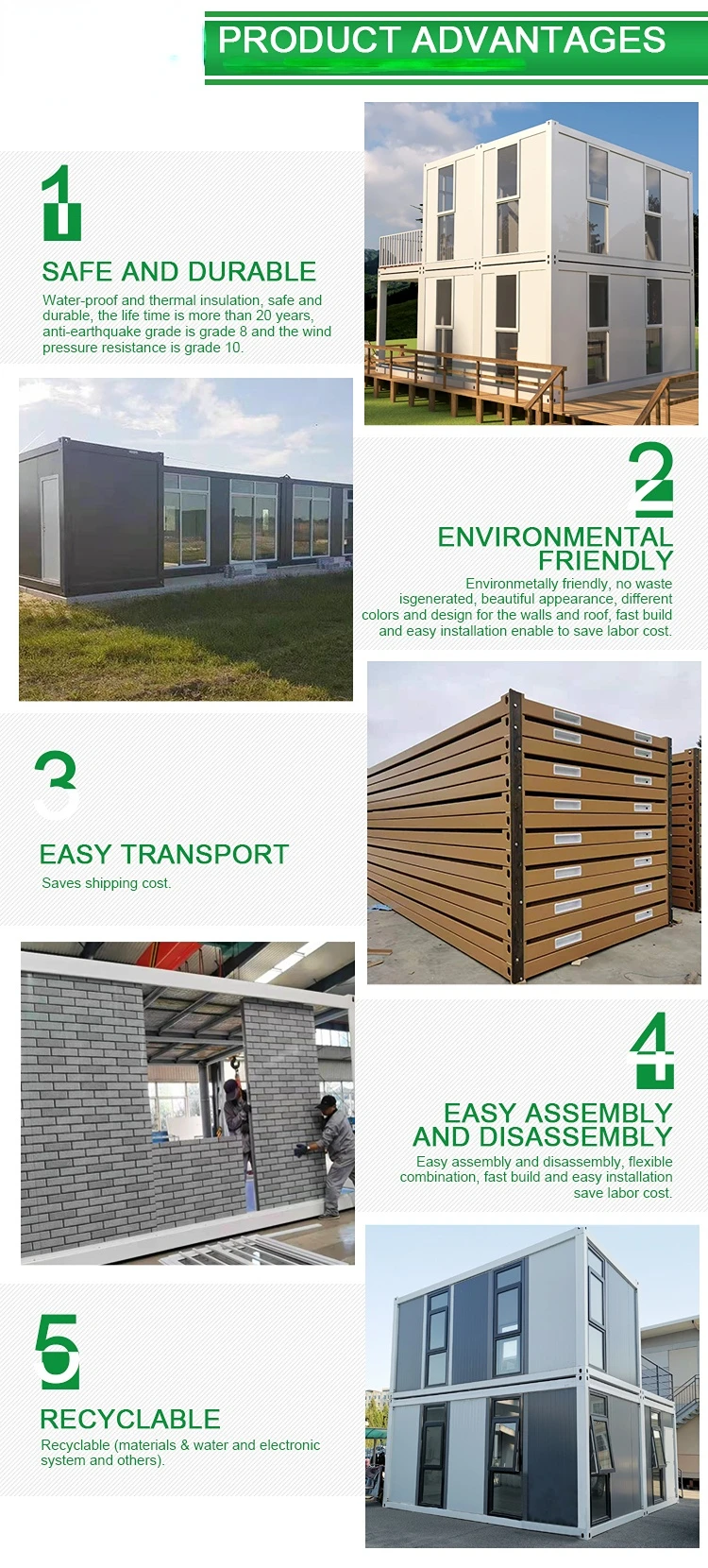 Modern Attractive Luxury Prefabricated Tiny Houses With Customizable ...