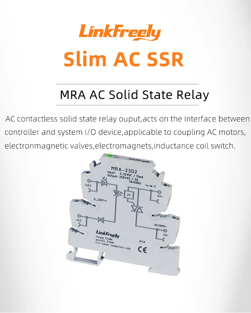 Linkfreely Solid State Relay - Efficient DC to AC Control