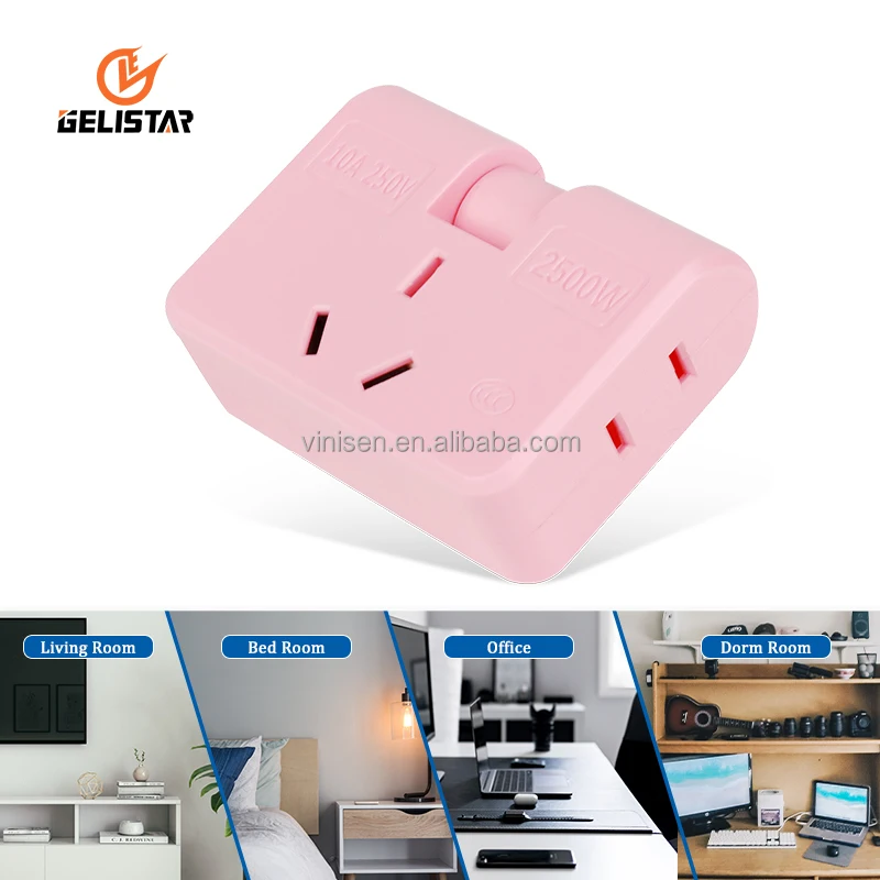 3 in 1 Extension Plug Adapter Strip Travel Smart Socket Universal ...