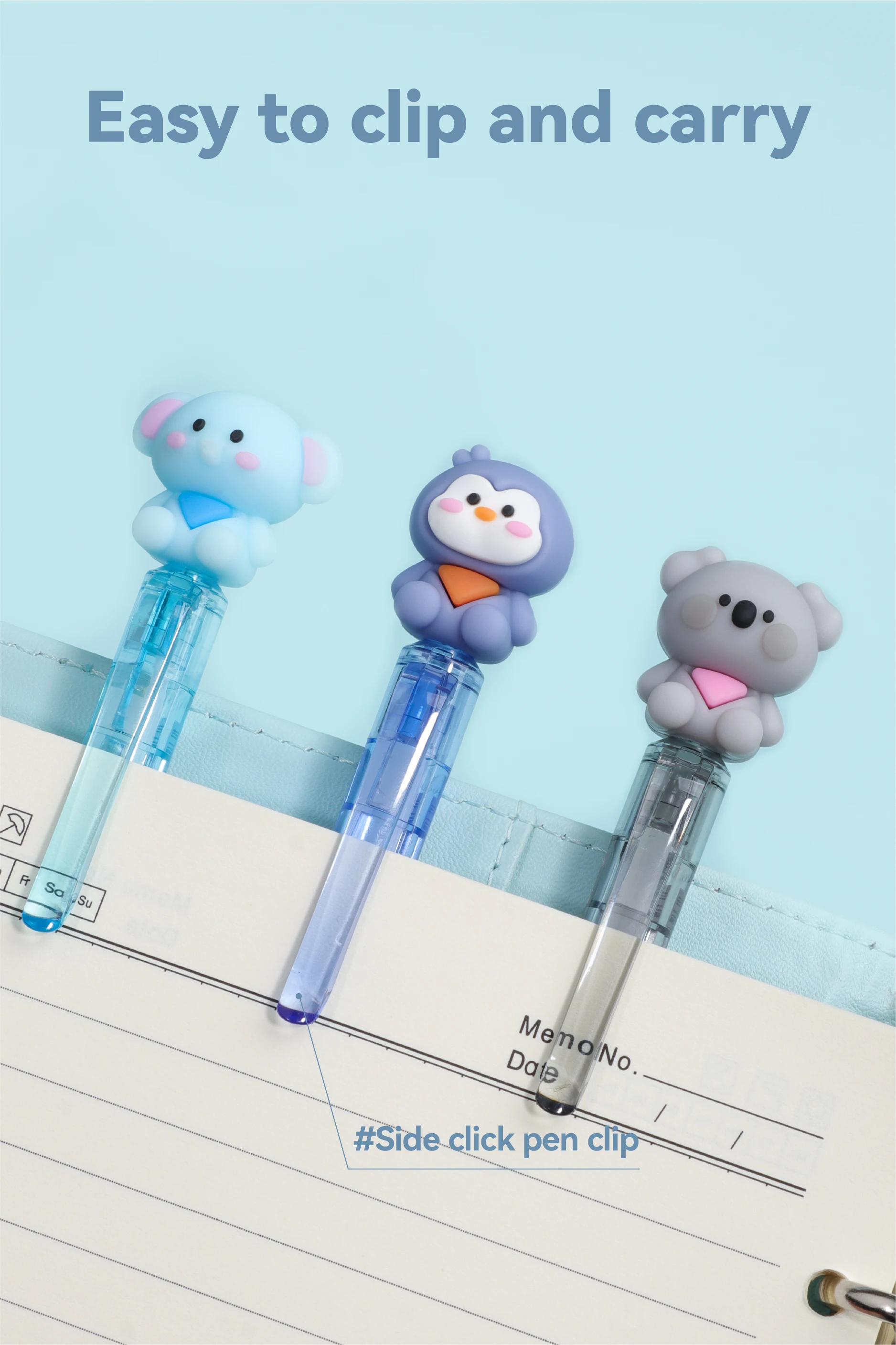 Cute Korean School Student Kids Creative Animal Bear Cheese Erasable ...