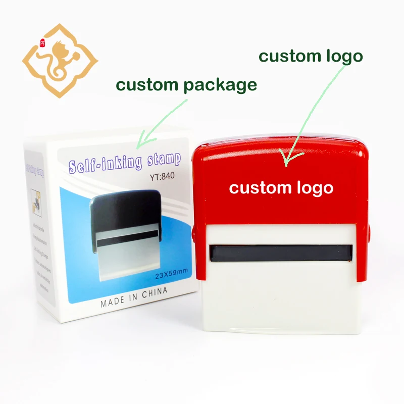 Rectangular Round Self Inking Stamp Material Engraving Automatic Stamp ...