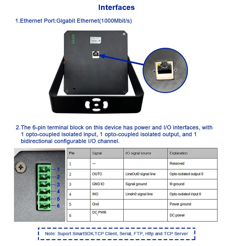 Industrial Fixed Mount QR Code Reader for Parcel Tracking