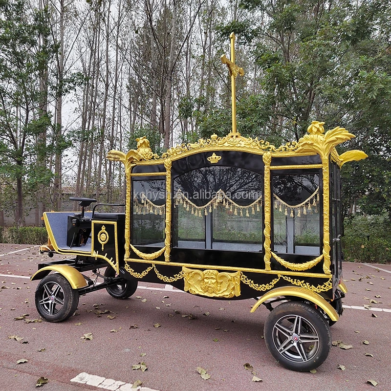 Factory Customized Exquisite Platinum Horse Hearse Electric Funeral Car ...