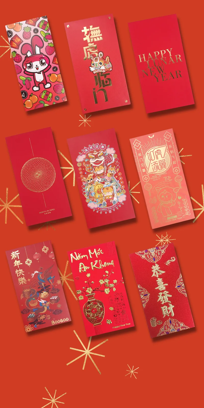 2025 New Customised Chinese New Year Red Packet Hong Bao