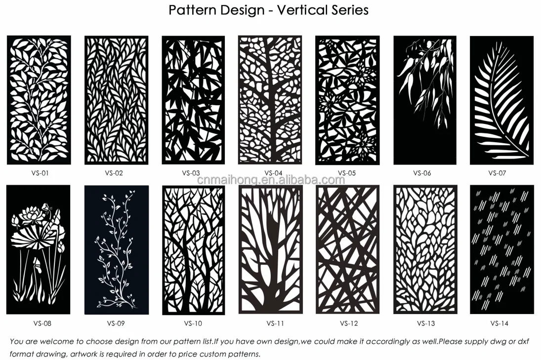 Modern Design Laser Cut Garden Privacy Decorative Metal Screen| Alibaba.com