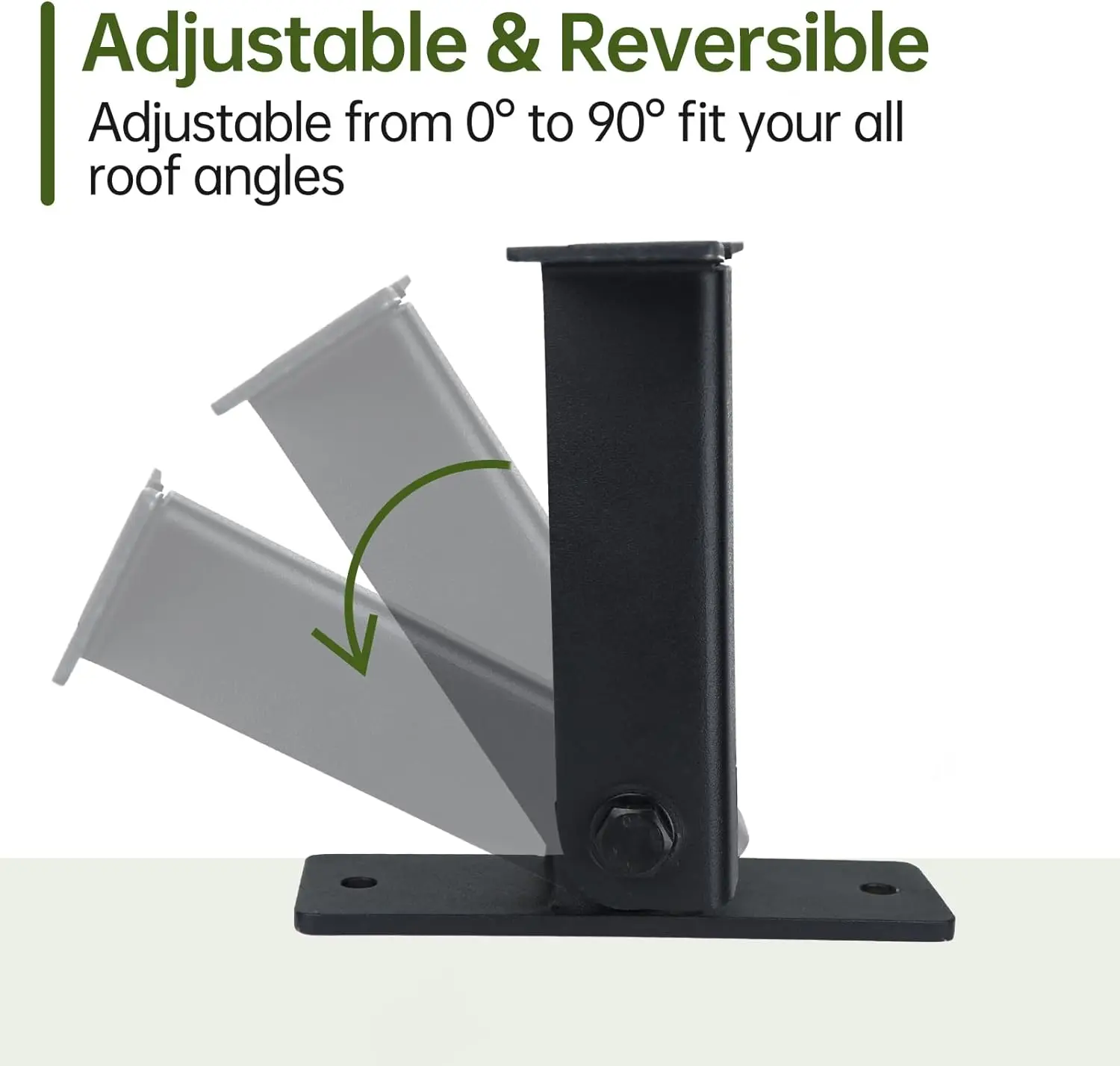 Adjustable Angle Roof Riser Pergola Brackets Heavy Duty Beam Mount ...