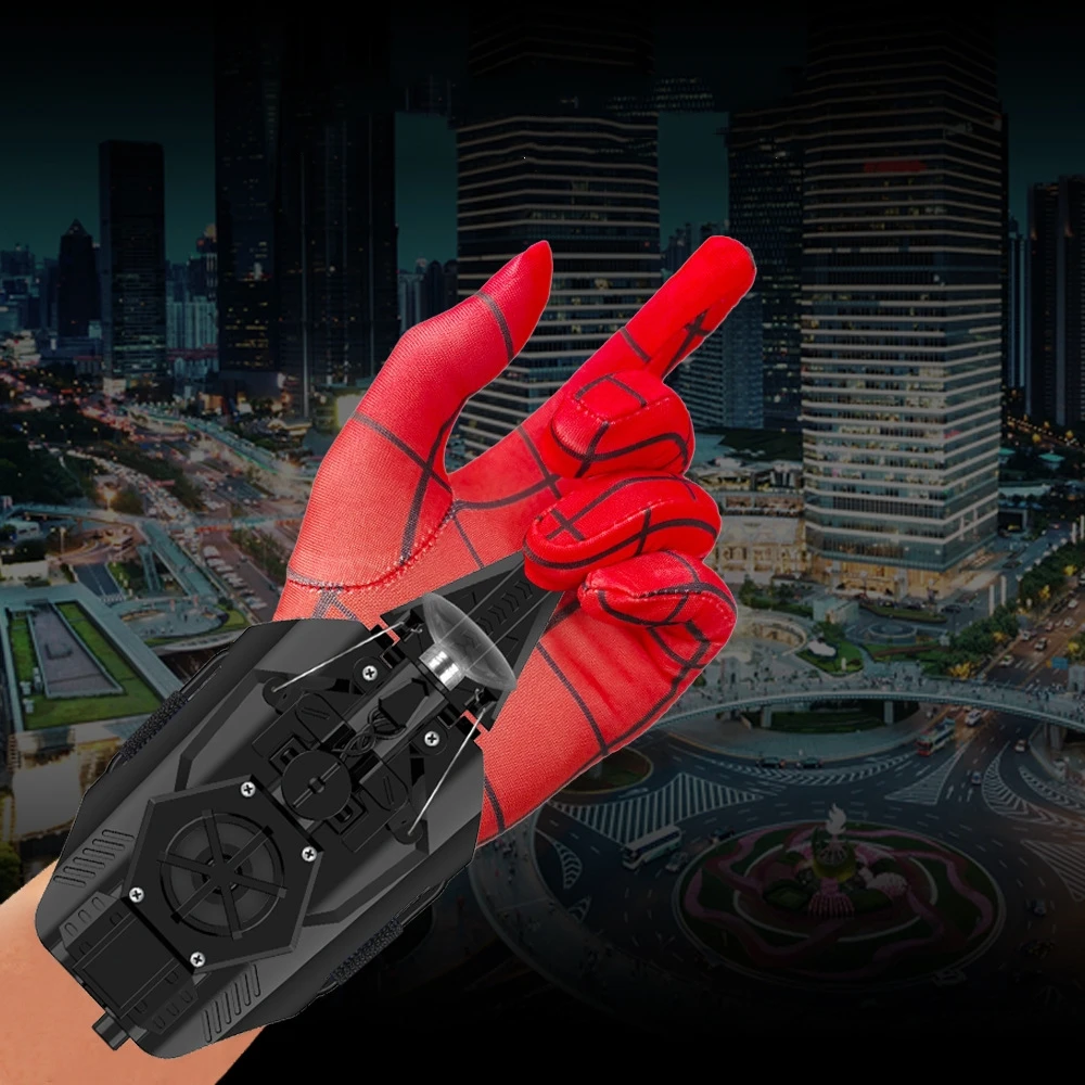 Cosplay Motor Spider Anime Shooter Luminous Light Wrist Launcher String ...