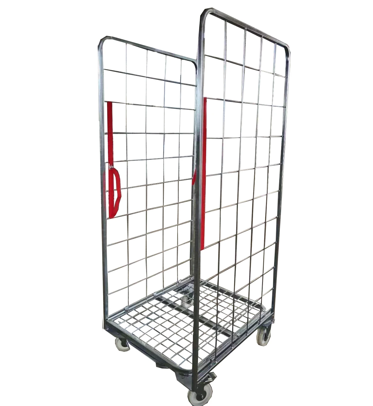 Industrial Logistic Stacking Foldable Nestable Storage Metal Wire Mesh ...