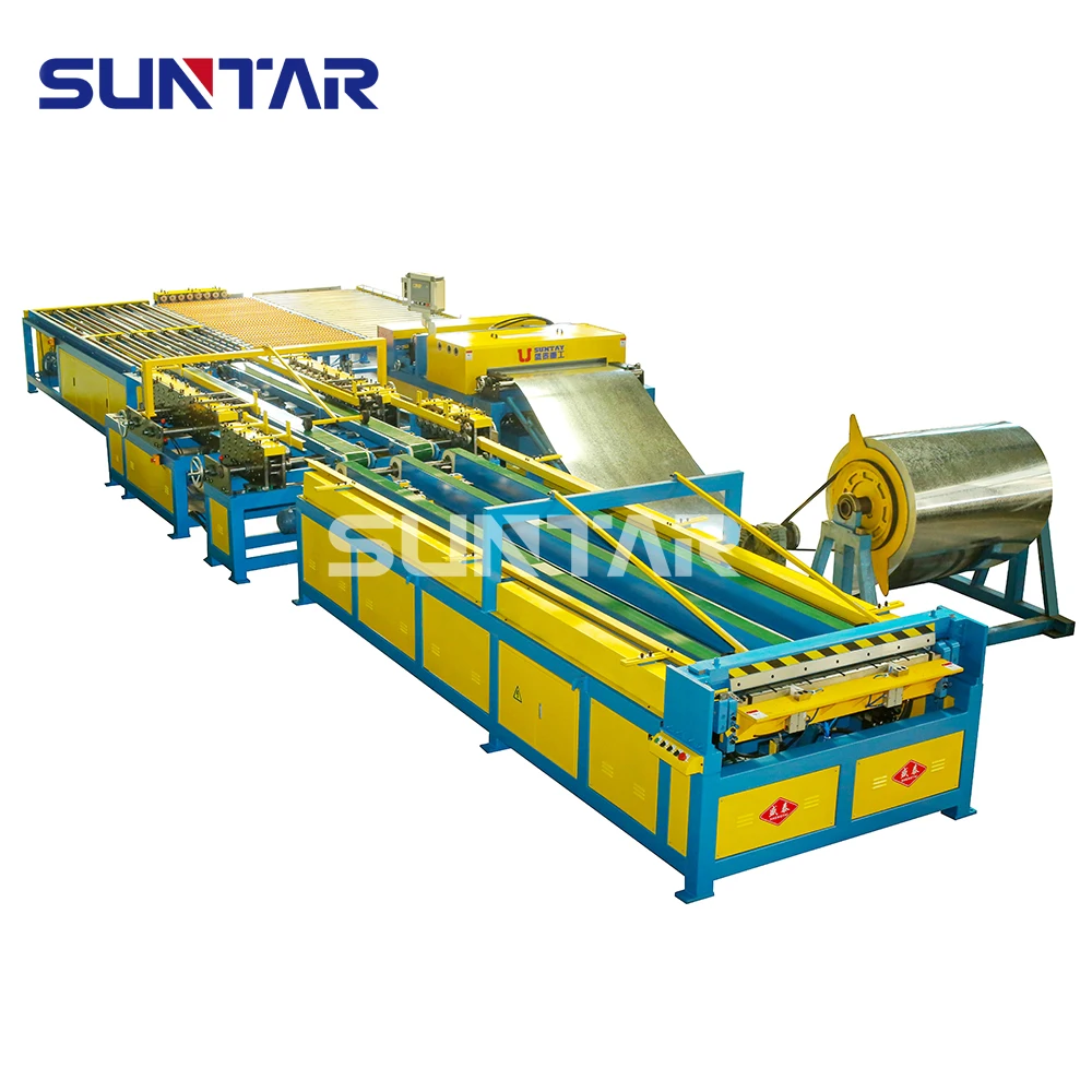 Auto Duct Production Line 5 Shape Hvac Air Duct Making Machine For Tube ...