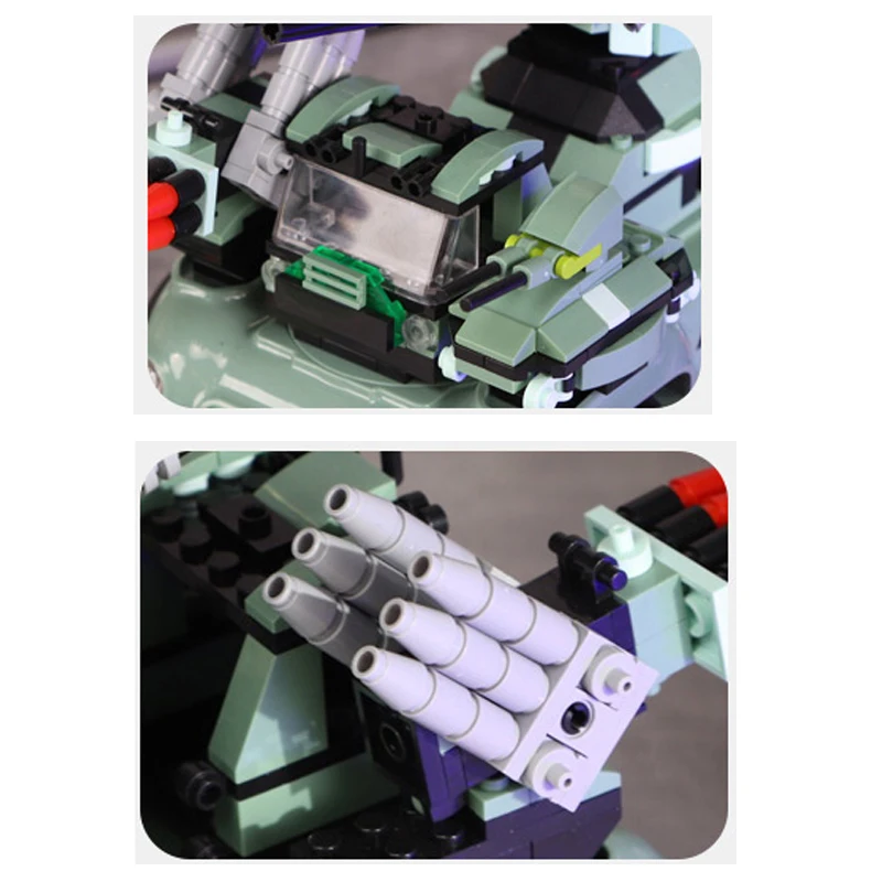 461 Pcs Educational Construction Fighting Vehicle Rc Climbing Building ...