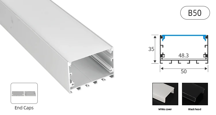 Custom U Shape Recessed Profile Recessed Led Aluminum Profile for Led ...