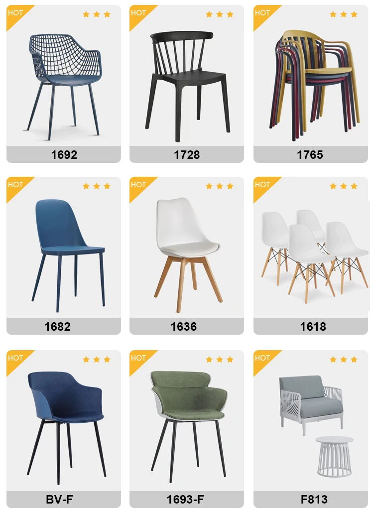 Modern Plastic Dining Chairs from Reliable Chinese Factory