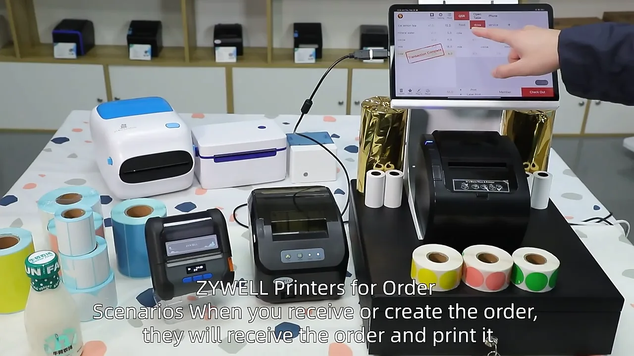 Oem Thermal Bill Printer Zywell Imprimante Thermique 80mm Bluetooth ...