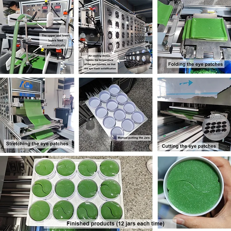 Aile Automatic Hydrogel Eye Patch Machine Cosmetics Production Line Eco ...