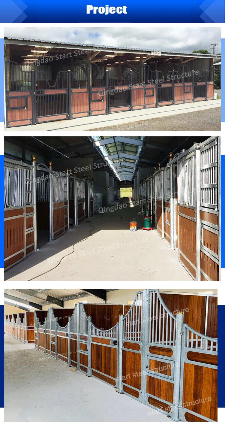 Steel Structure Equine Equipment Varied Styles Horse Stall Fronts With ...