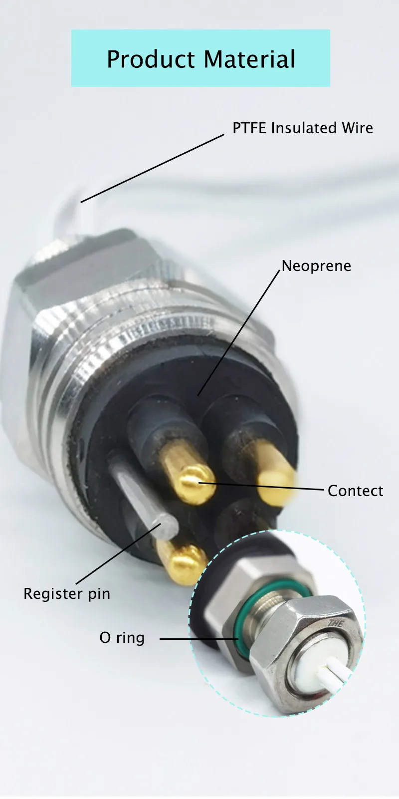 Rov Connector Underwater 4 Pin Inline Plug Socket Subsea Standard ...