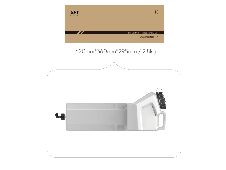 Heavy Lift Eft G630 Agriculture Drone Frame With Big Payload Tank ...