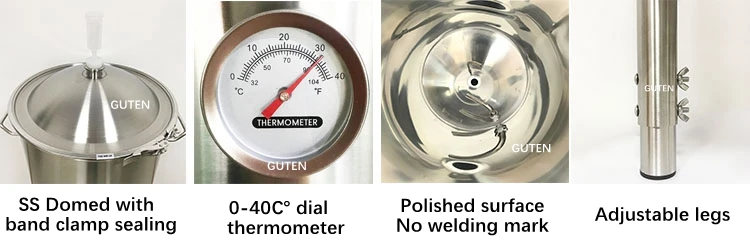 Guten 55L Fermenter - Durable Stainless Steel Brewing Equipment