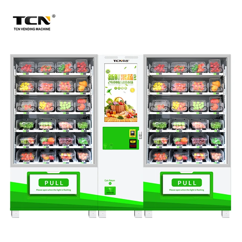 Tcn 32 Inches Large Capacity Vending Salad And Egg Vending Machine With ...