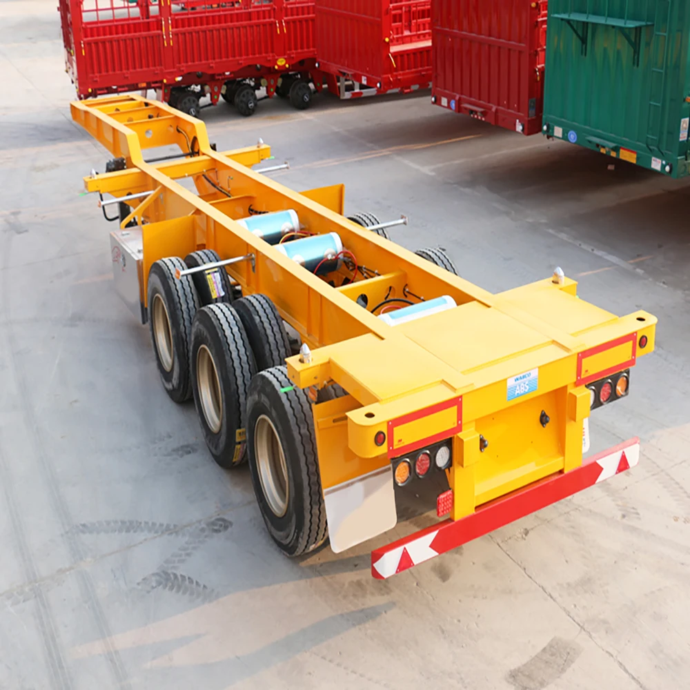 40 Feet Shipping Container Transportation Skeleton Semi Trailer - Buy ...