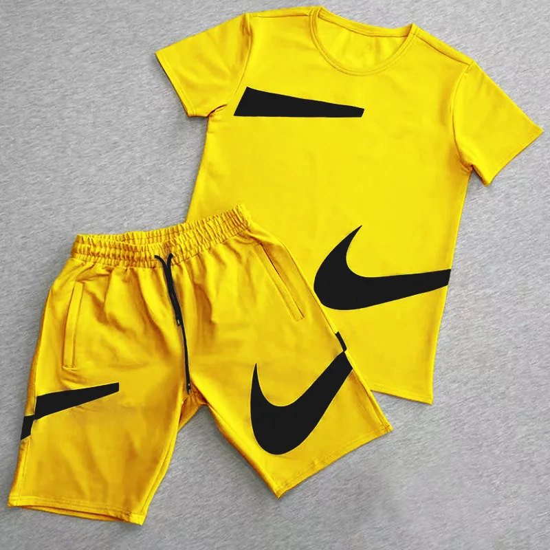 Custom Men Shorts Sets Customized Logo Mens Matching Two Piece Summer 2 ...