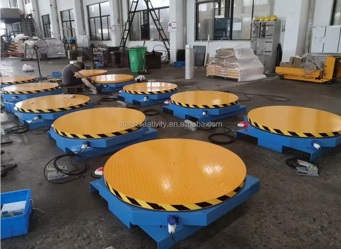 Carton Electric Turntable Motorized Rotary Pallet Turntable| Alibaba.com