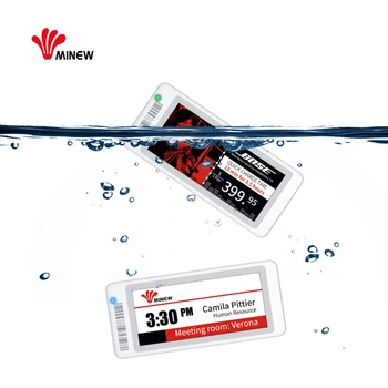 Minew Esl 2.9 Inch E Ink Price Label Display Wireless Bluetooth Esl ...