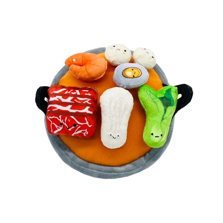 Wholesale Eco Friendly Cute Fast Food Ham Dog Toy Custom Soft Durable ...