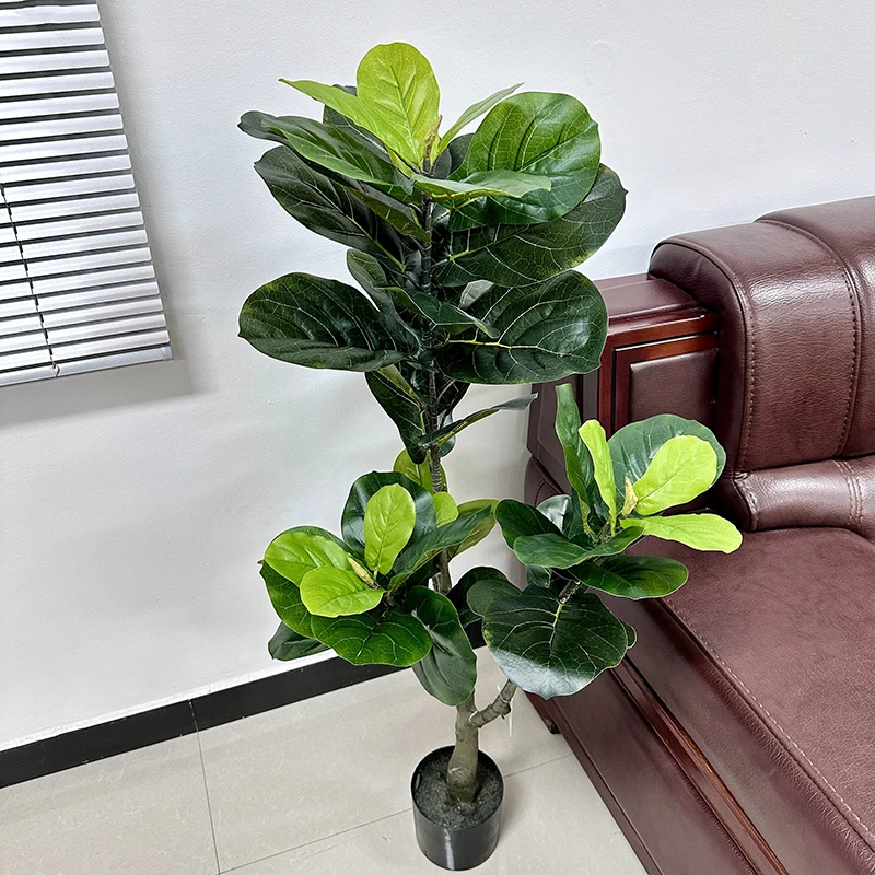 Artificial Ficus Pandurata Hance Pot Plant Multiple Sizes Artificial ...