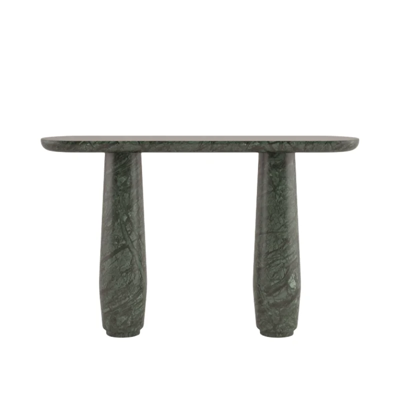 Elegant Natural Stone Furniture Green Marble Console Table Verde ...