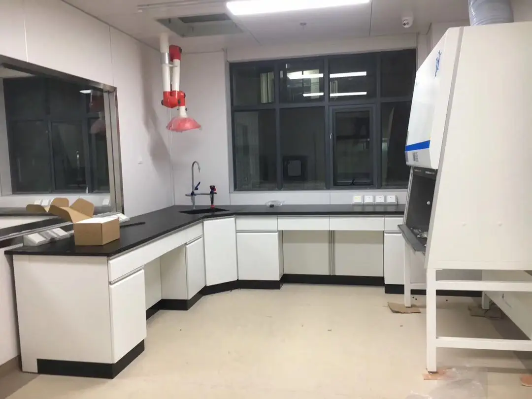 Laboratory Table Microbiology Clean Bench with Chemical Resistant Sink