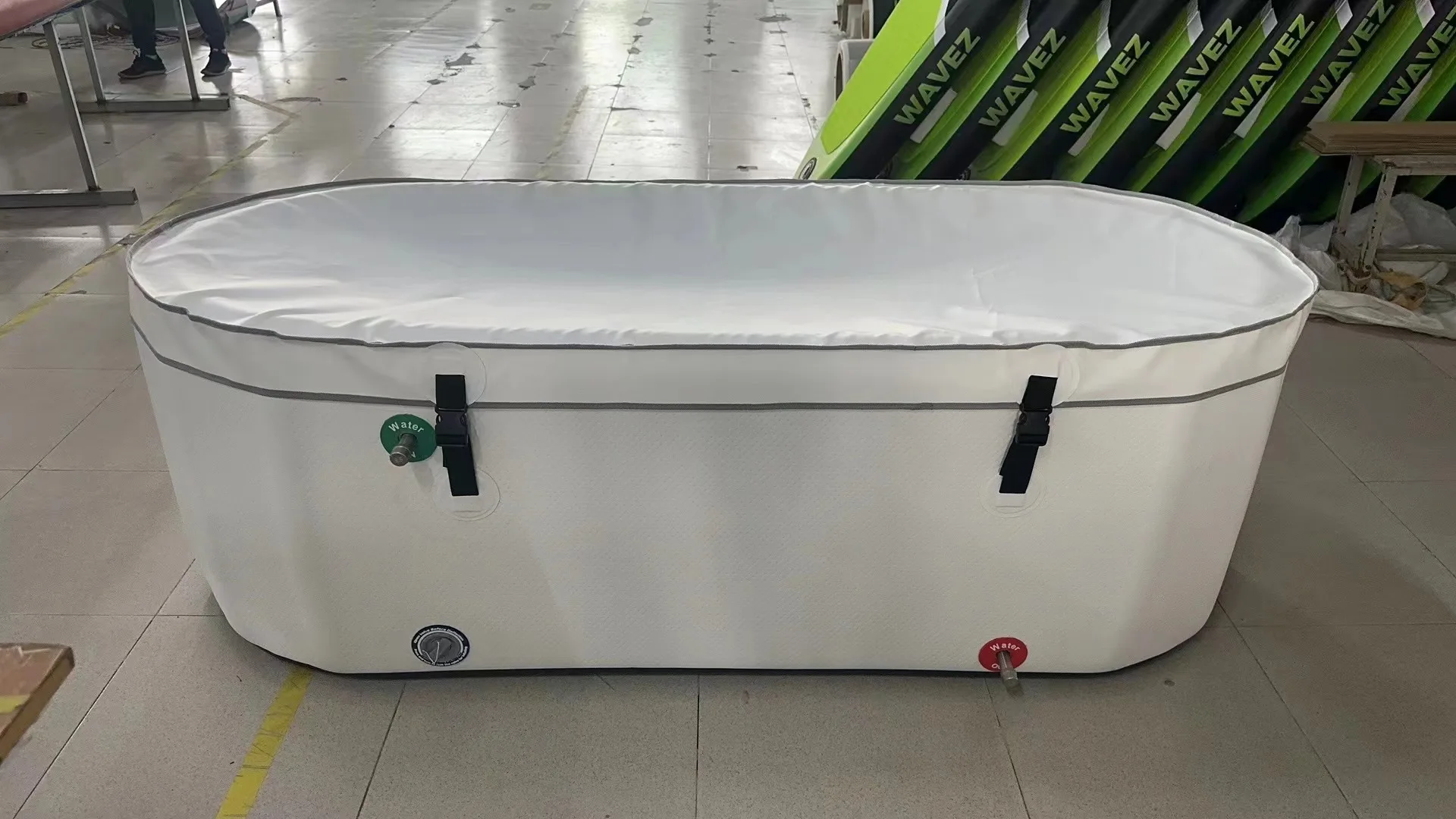 2 Person Inflatable Snow Ice Bath Outdoor Spa Whirlpool Bathtub 1hp ...