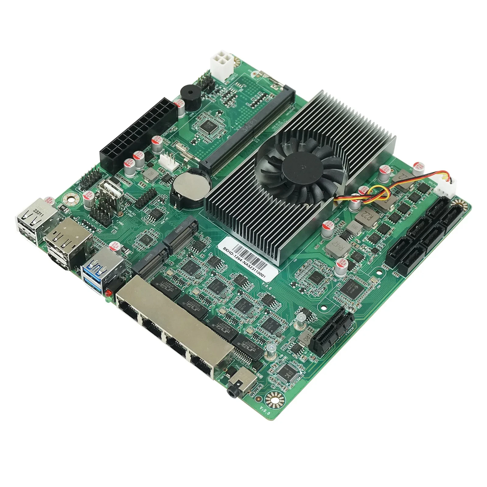 12th Gen N100 Soft Routing Firewall Itx Mainboard 6*sata3.0 4*2.5g I226 ...