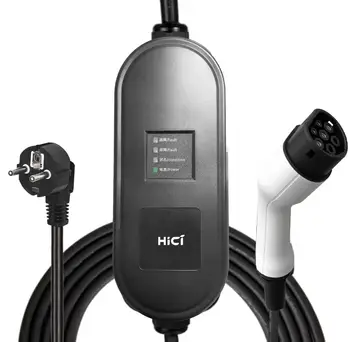 Hici Adjustable Ac Portable Ev Charger 16a 3.5kw Type 2 With Control ...