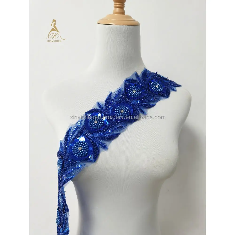 Wholesale Beaded Colorful Lace Trim Polyester Bead Floral Lace ...