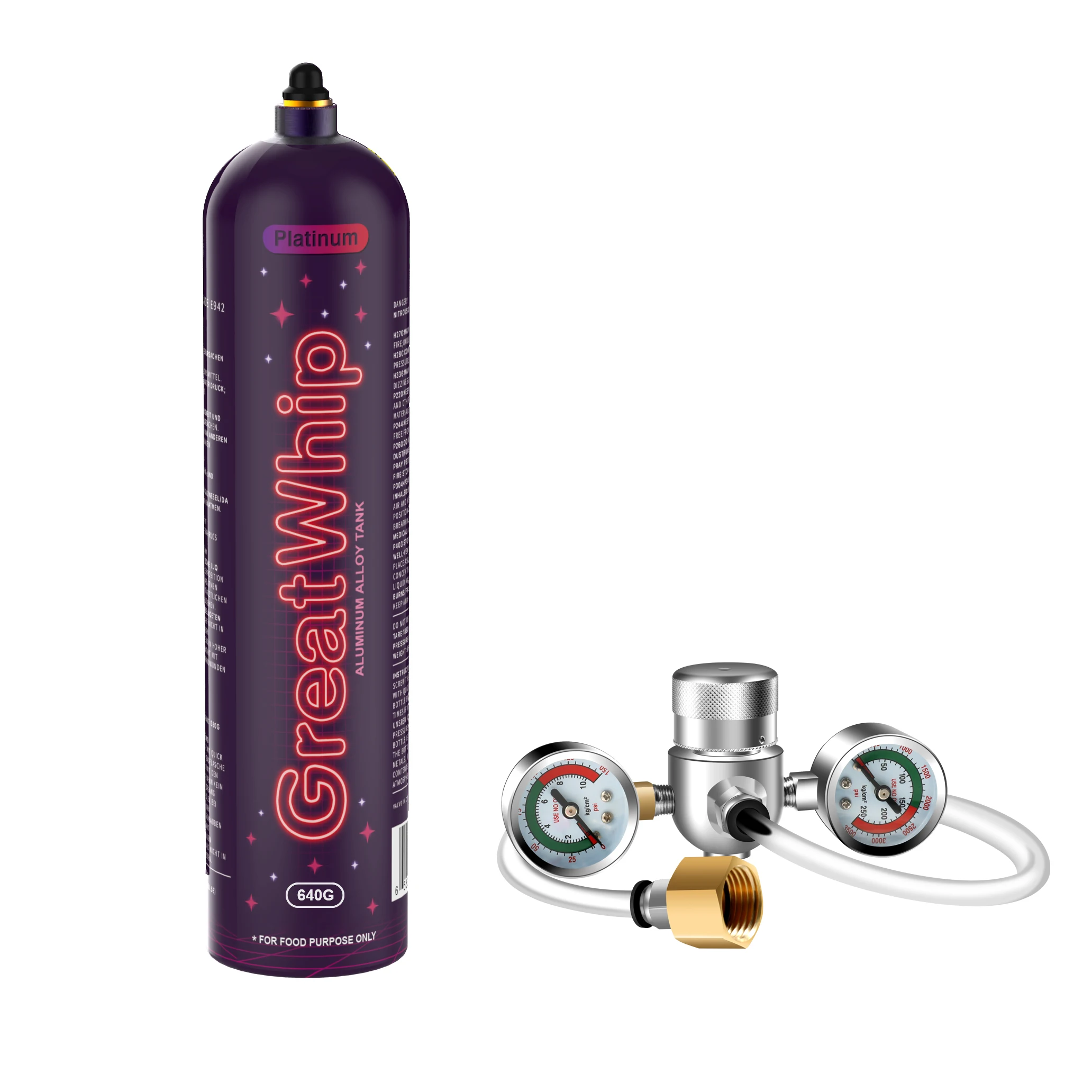 Greatwhip Aluminum 0.95l Cream Charger Sale Gas Cylinder Whipped Cream ...