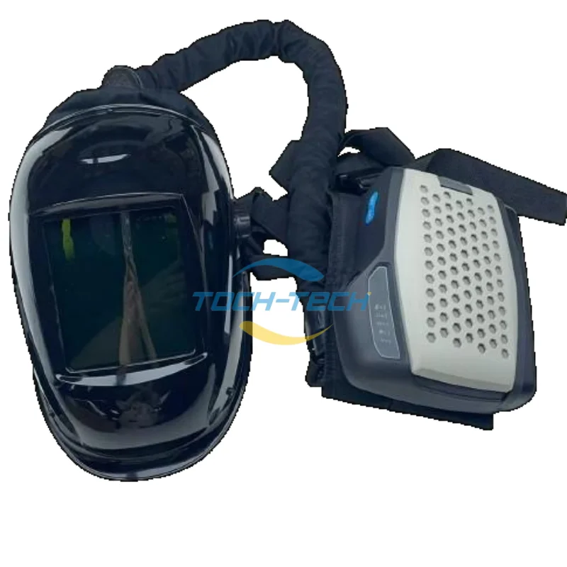 Powered air Purifying with Auto Glass Respirators Welding Shield Helmet ...