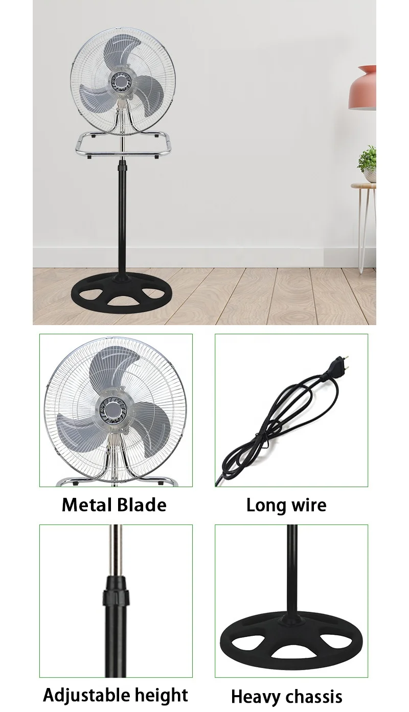 3 in 1 Stand Fan 18 Inch Electric Fan Cheap Price Low Industrial Floor ...