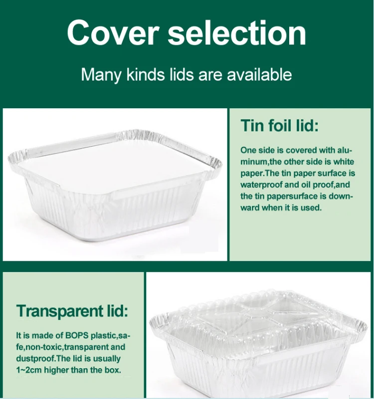 Containerized Different Sizes of Rectangular Aluminium Foil Food ...