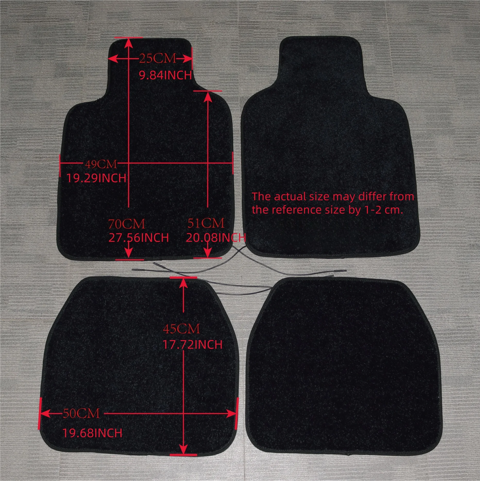 Universal Fit LED Fiber Optic Car Floor Mats Star Light Car Floor Mats ...