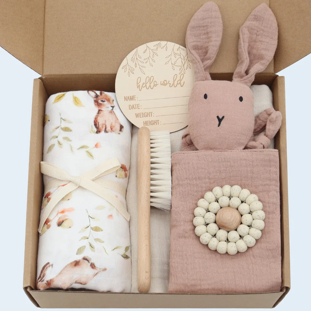 2024 Baby Swaddle Gift Set - Muslin Bamboo Cotton Blankets