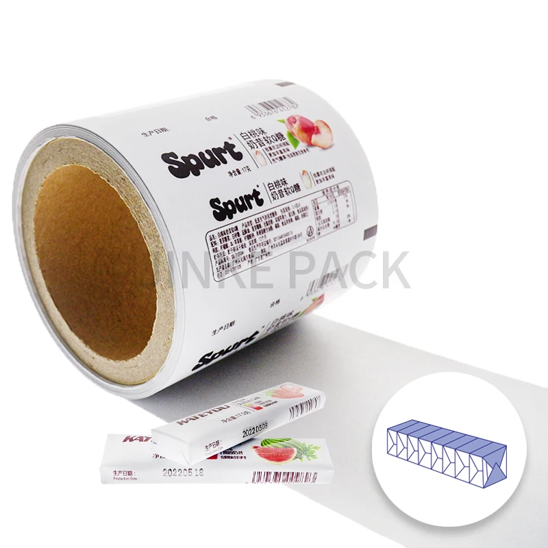 Custom Printed Paper Rolls Wrapping Paper Double Twist Candy Wrappers ...