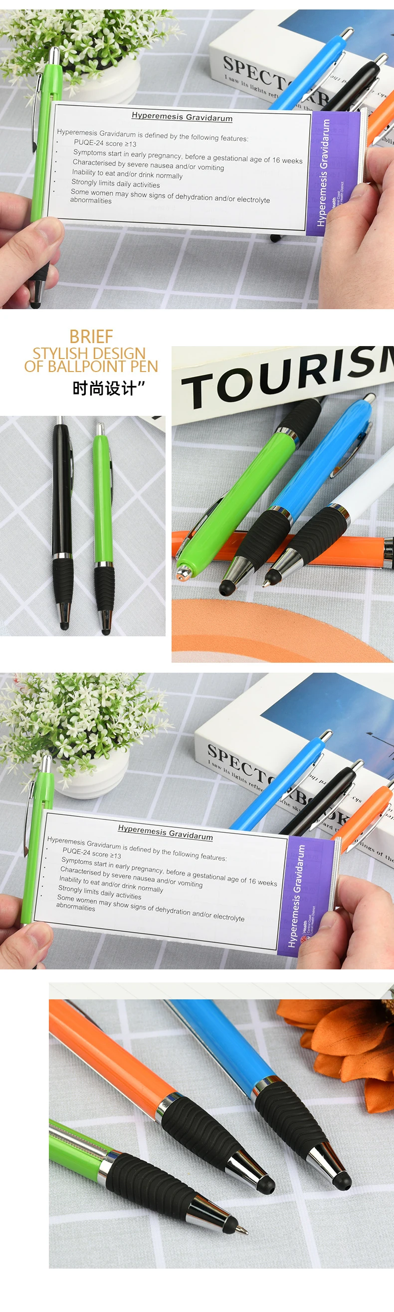 Customized Design Rollout Paper Pen Pullout Banner Pen