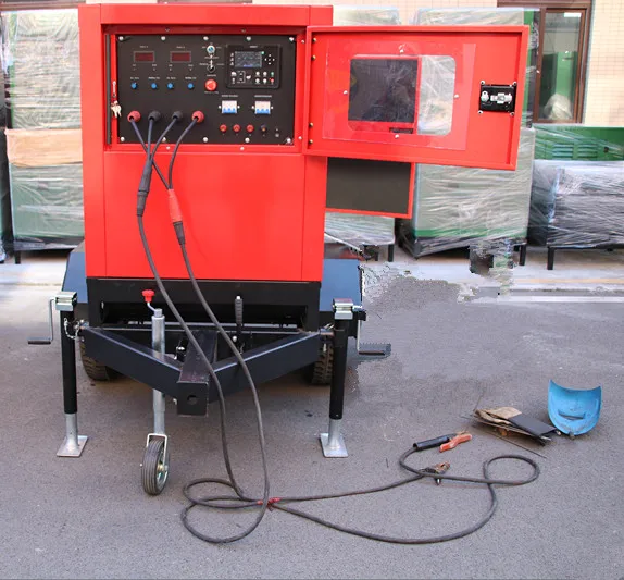 Mobile Trolley 20kw Generator TIG MIG 400A Welder Machine