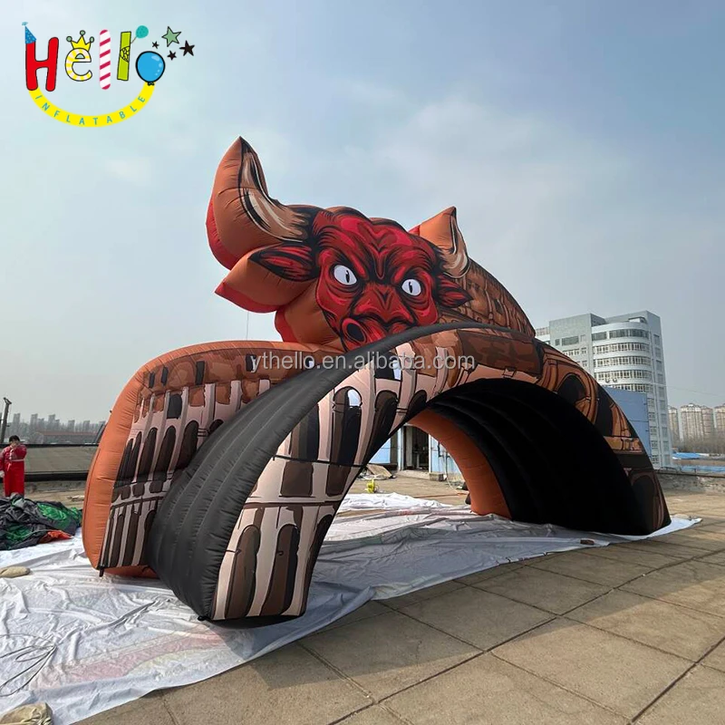Customized Giant Inflatable Arch Bull Head Inflatable Colosseum Arch ...