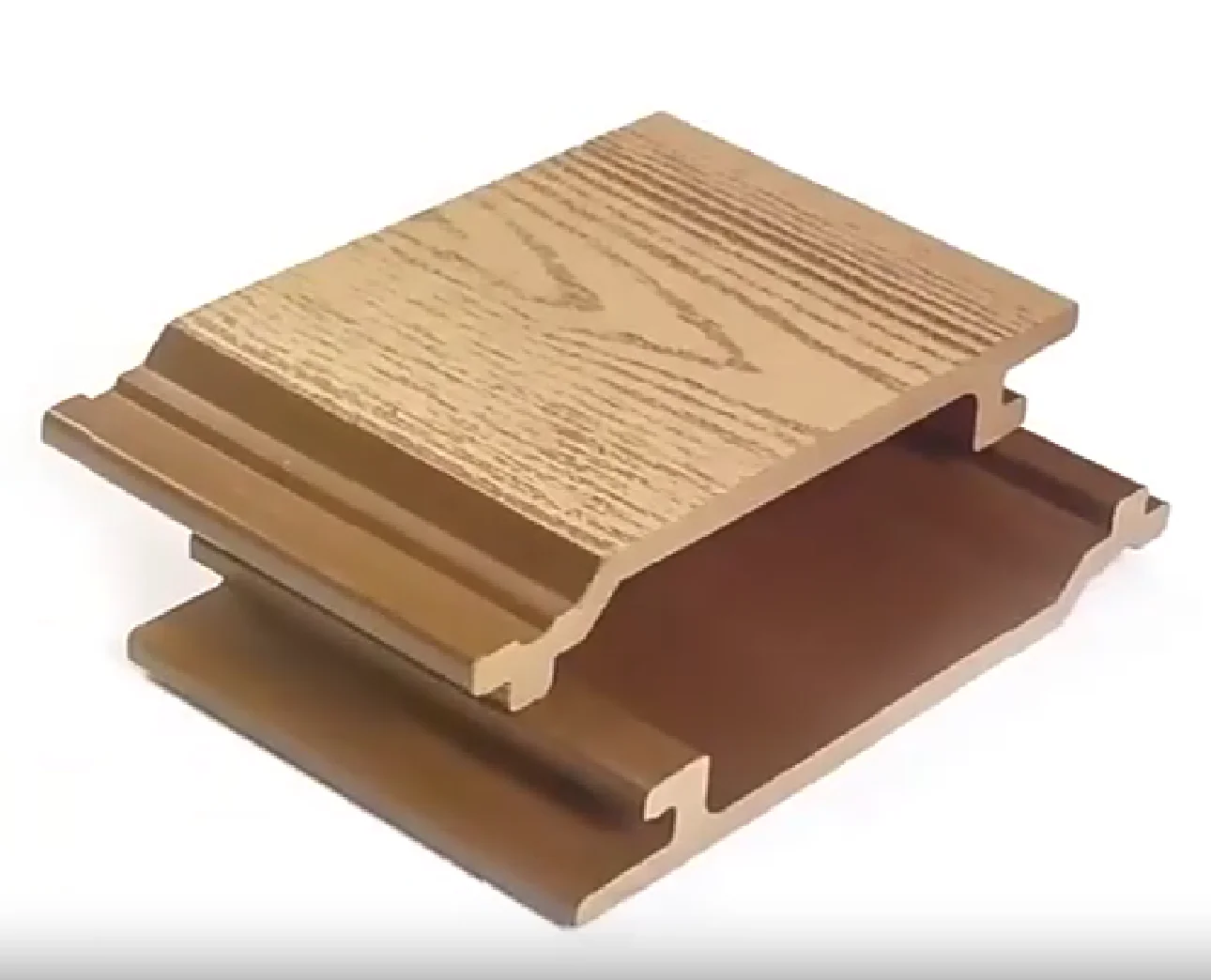 Wooden Grain Exterior Wpc Ceiling Panel Modern Decorative Wpc Siding ...